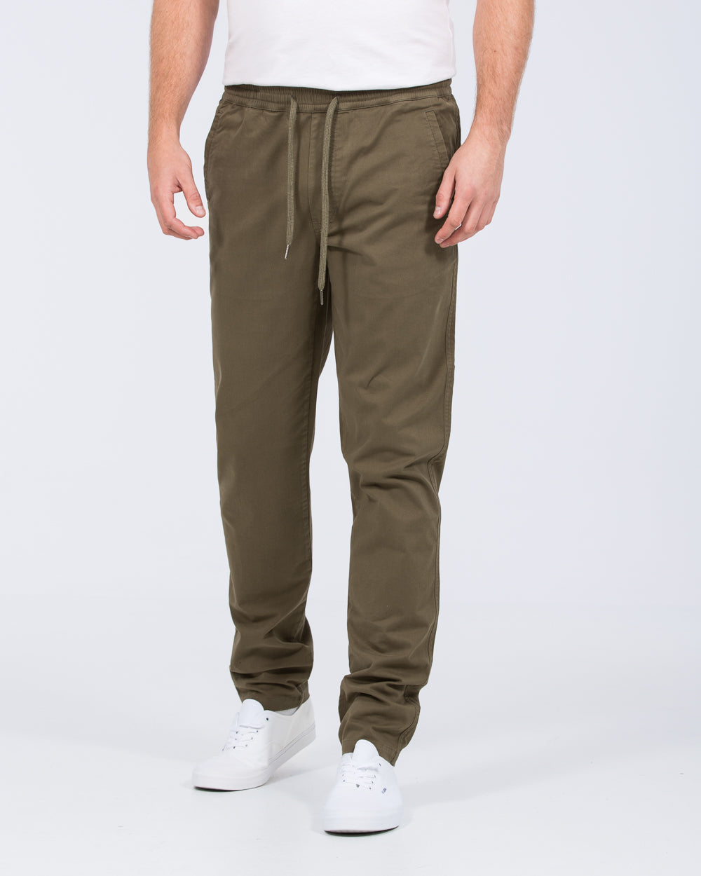 2t Taylor Tall Mens Extra Long Regular Fit Drawstring Chinos (khaki ...