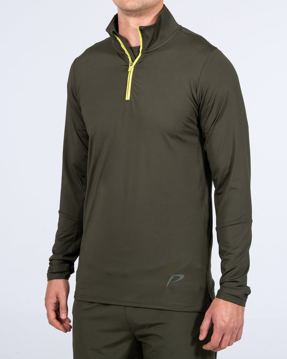 Parell Evolve Tall Mens Quarter Zip Training Top (khaki) | Tall Mens ...