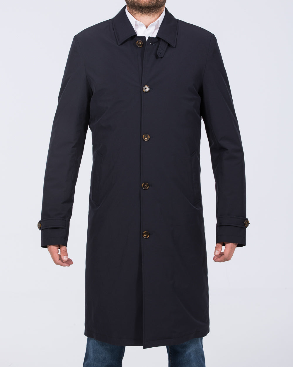 Skopes Paddock Tall Mens Extra Long Raincoat (navy) | Tall Mens ...