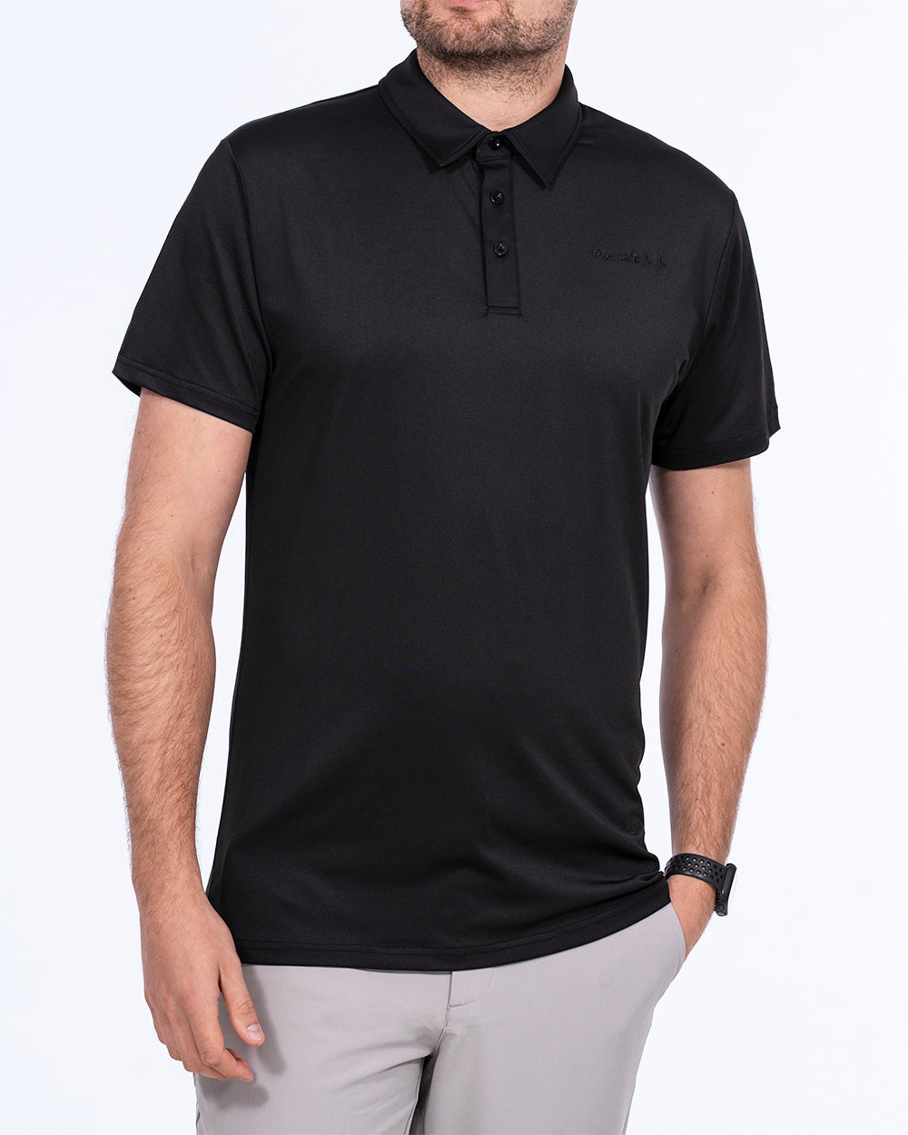 Parell Active Tall Mens Extra Long Golf Polo Shirt (black) | Tall Mens ...