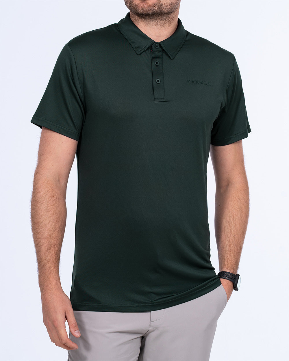 Parell Active Tall Mens Extra Long Golf Polo Shirt (iron moss) | Tall ...