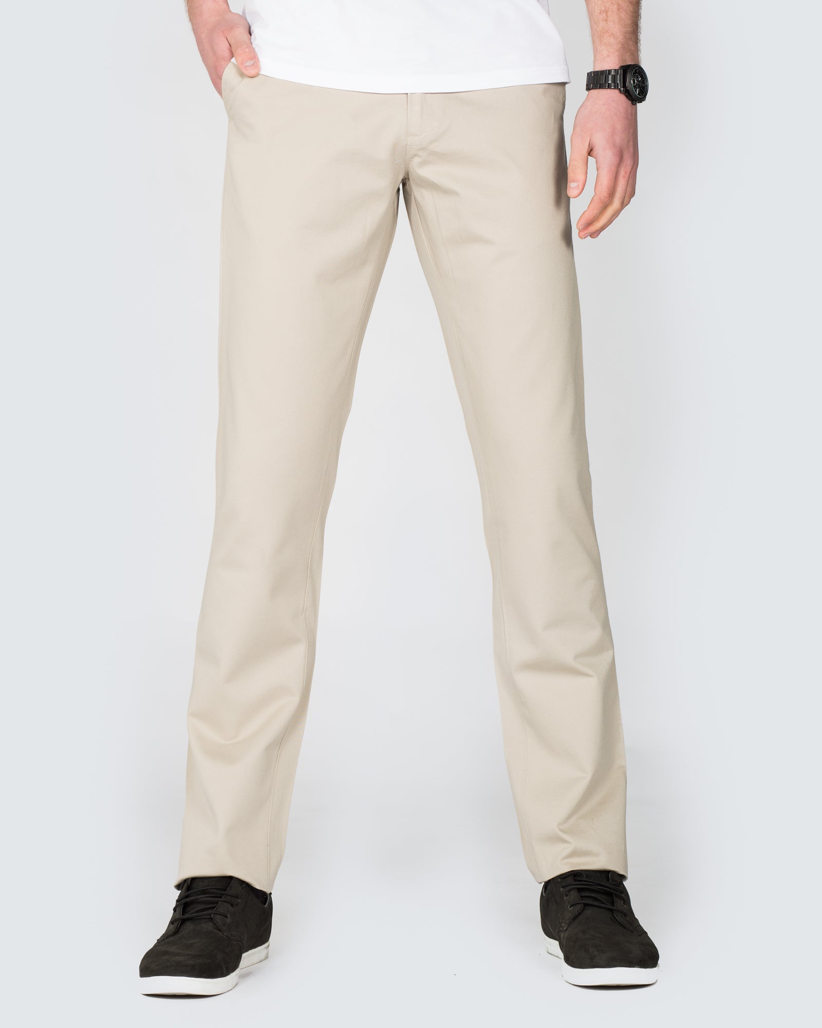 Ed Baxter Regular Fit Tall Mens Extra Long 38 inseam Chinos (beige ...