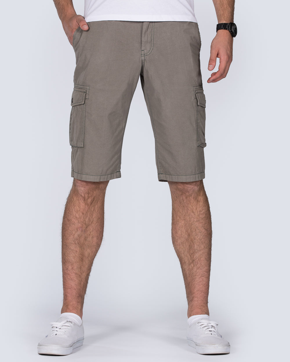 Redpoint Calgary Tall Mens Extra Long Shorts (olive) | Tall Mens ...