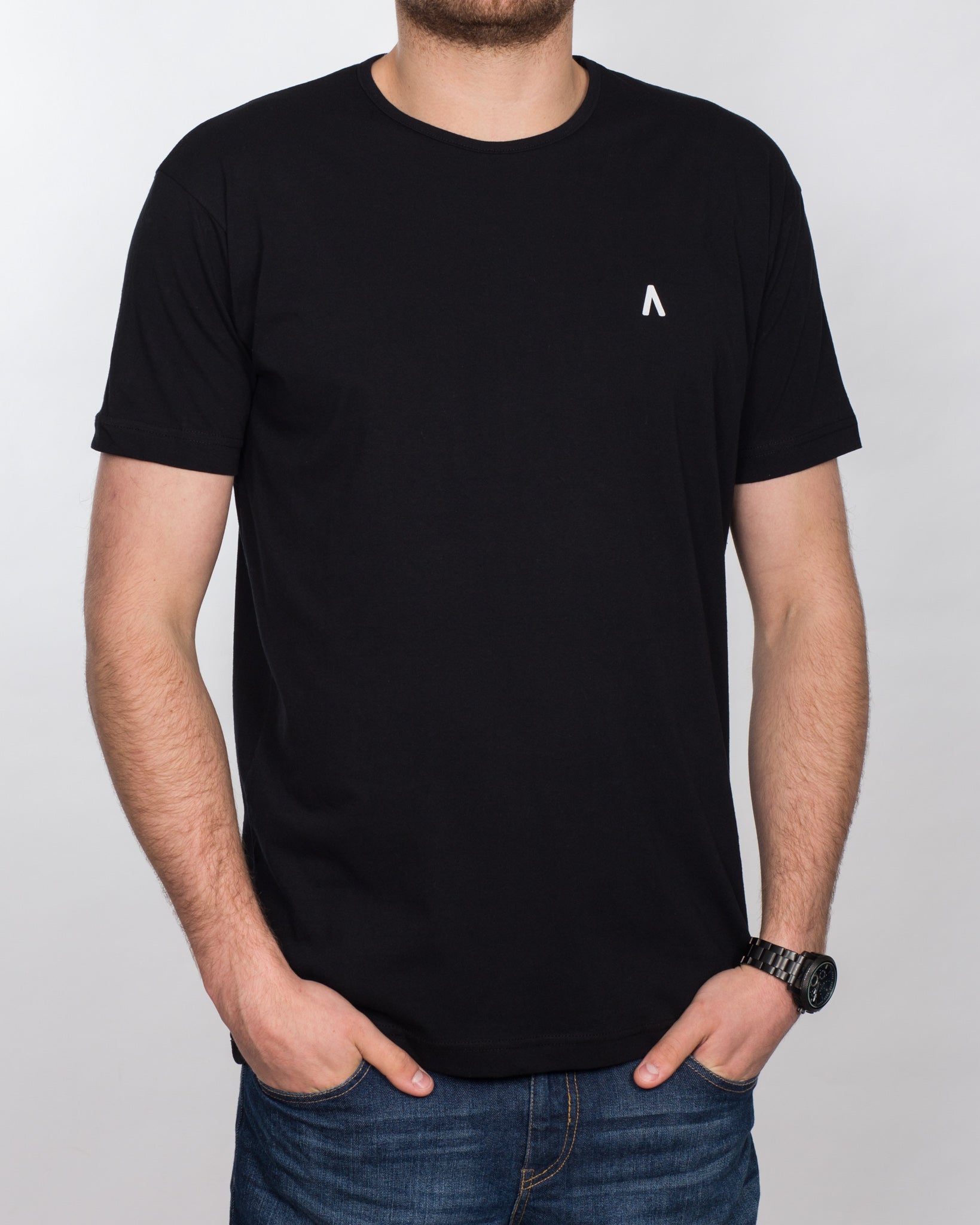 2t Extra Long Tall Mens T-Shirt (black) | Tall Mens Clothing | 2tall.com