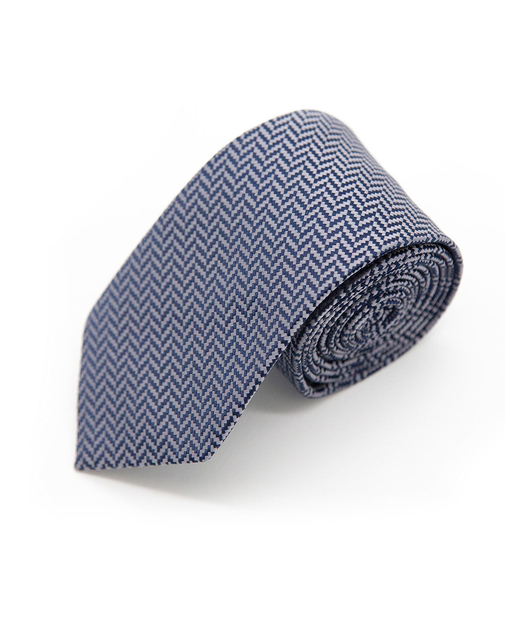 Double Two Extra Long Herringbone 67 Inch / 170cm Tall Tie (navy ...
